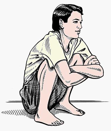 How does squatting help relieve exertional dyspnea in patients with ...