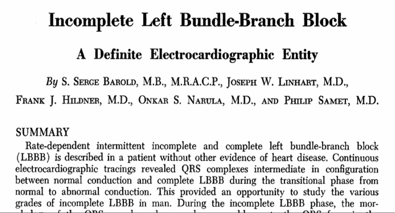 “Incomplete” left bundle branch block | Dr.S.Venkatesan MD