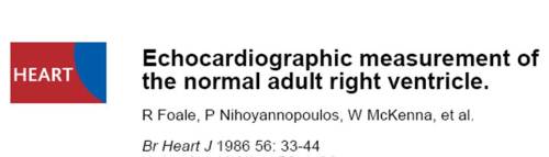 What is the normal RV size ? How to measure it by echocardiography ...