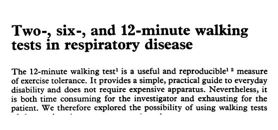 six minute walk test | Dr.S.Venkatesan MD