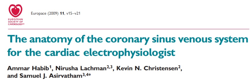 coronary sinus anatomy and physiology | Dr.S.Venkatesan MD