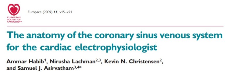 coronary sinus anatomy and physiology | Dr.S.Venkatesan MD