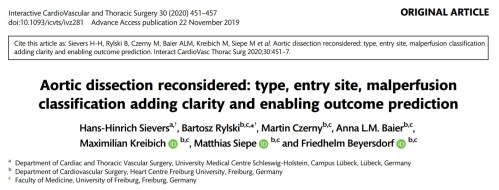 Non- A, Non -B Aortic dissection : Incidence ,classification & outcome ...