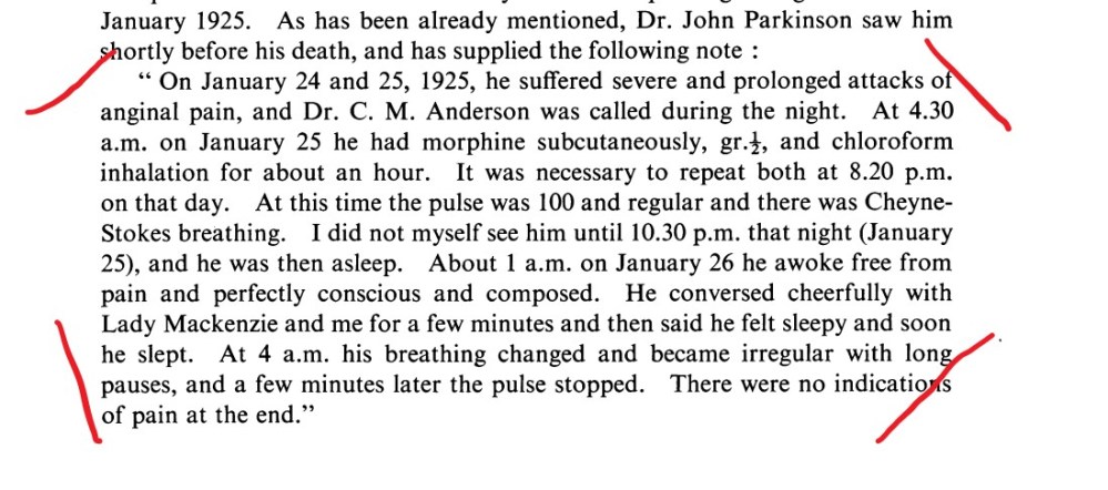 Poignant moments in History of cardiology : James Mackenzie’s dying ...
