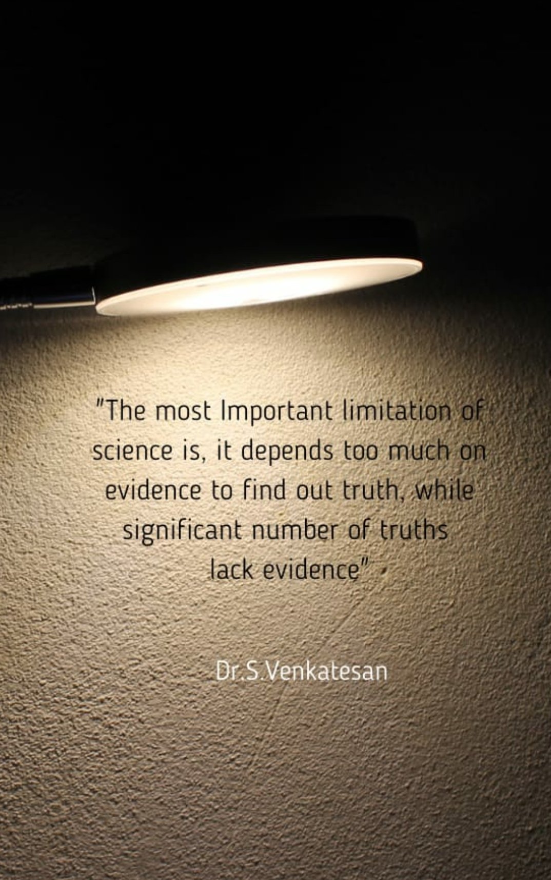 A forbidden quote in medical science | Dr.S.Venkatesan MD
