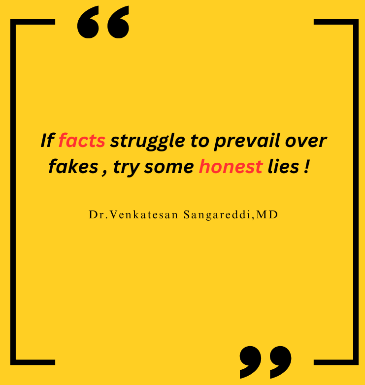 Why tackling fake, with facts is a daunting task? but,..there is an ...