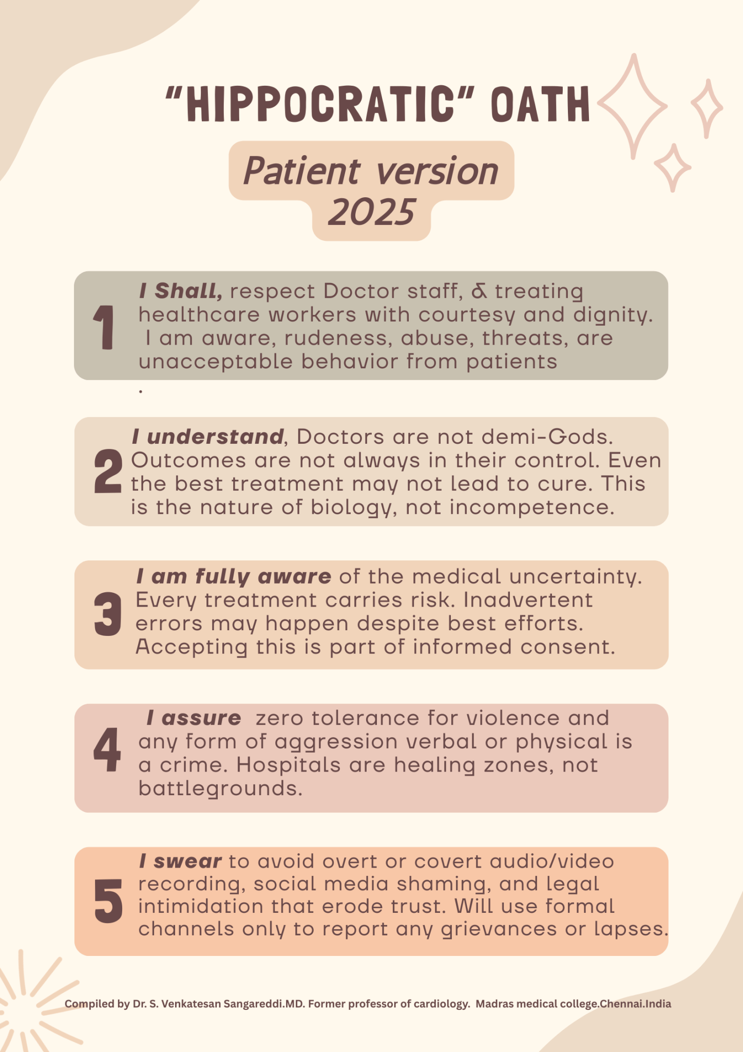 Dr.S.Venkatesan MD | Expressions in cardiology